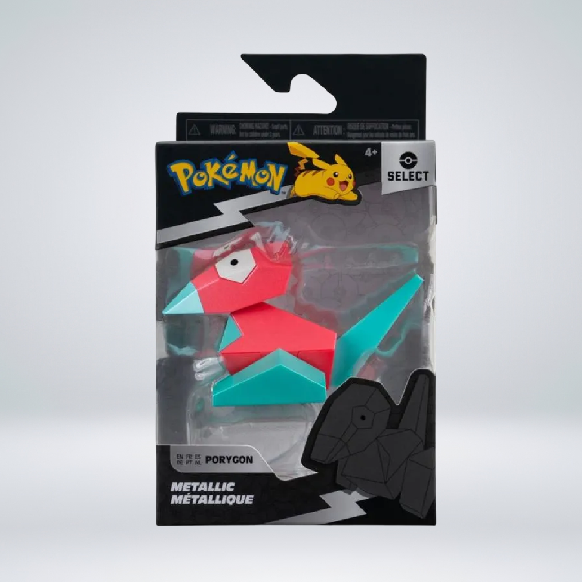 FIGURA POKEMON SELECT PORYGON Metalizado | CD STORE